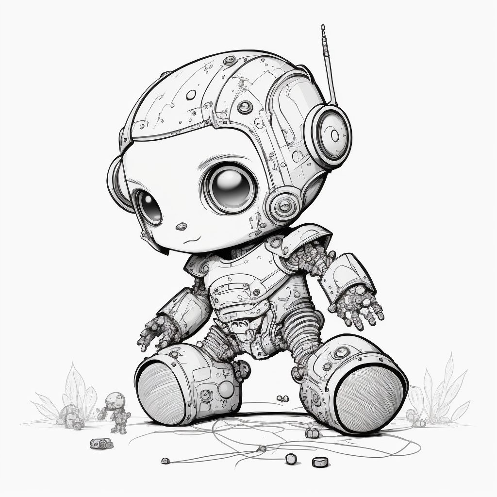 Pohádky od Robůtka 🤖 Krásné omalovánky pro děti 🤖